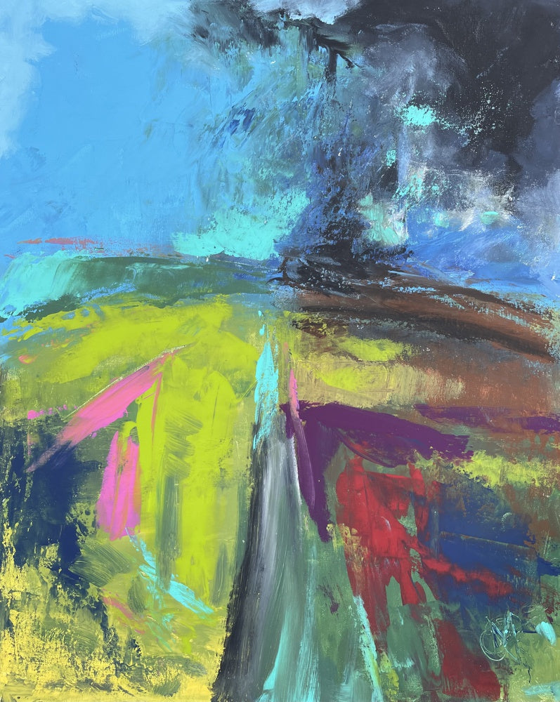 April Clouds over flat fields | helloart