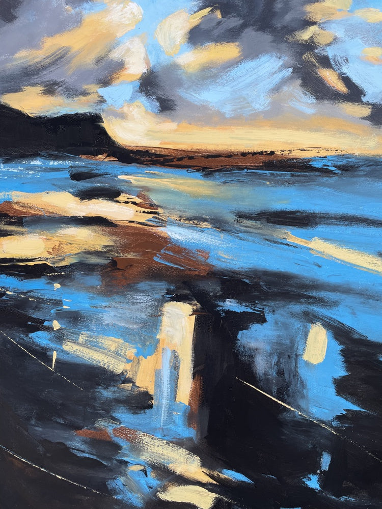 Light drips from the dark sky | helloart