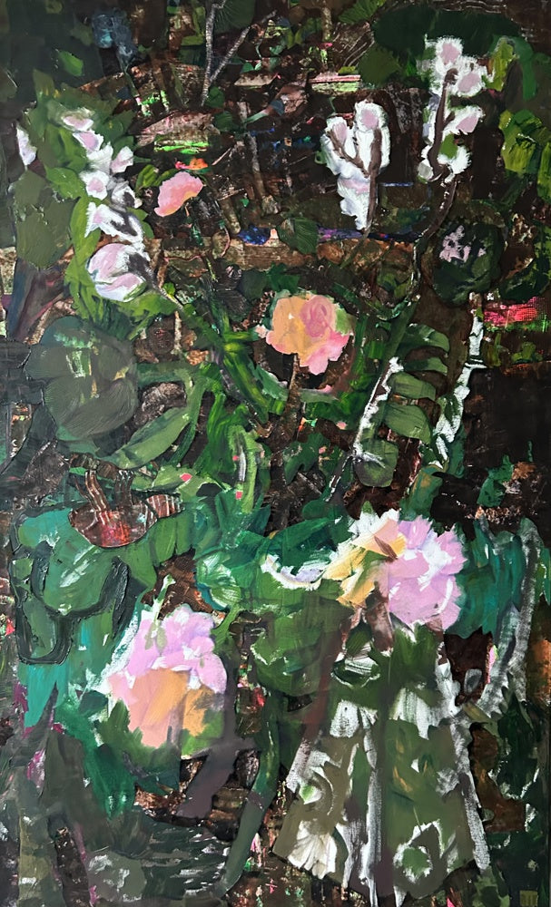 Night Garden at The Edge Of The Woods | helloart