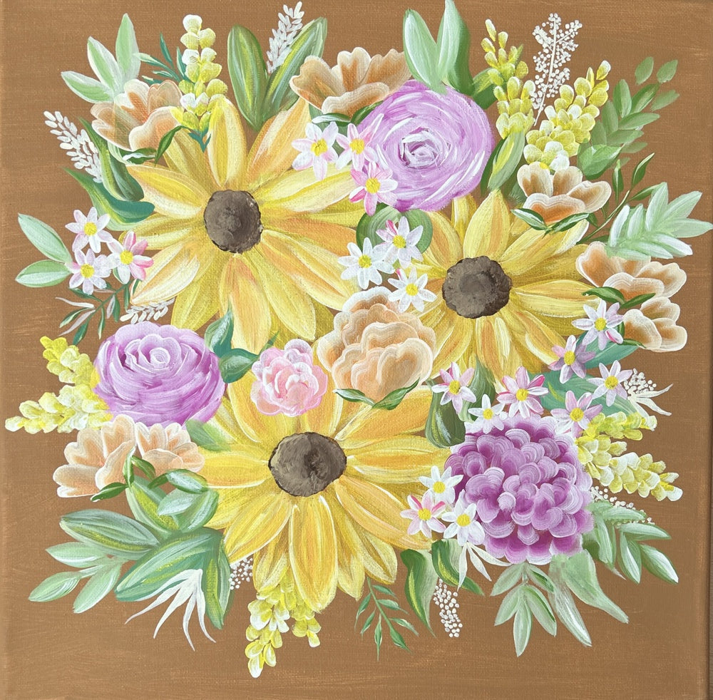 Sunflowers Bouquet | helloart