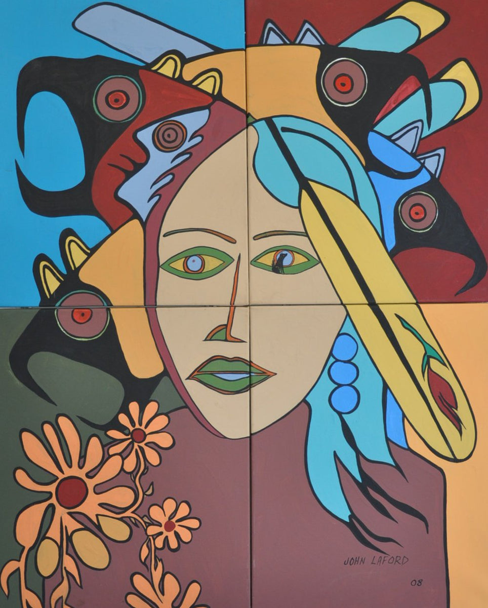 Large Face- 4 Pieces | helloart