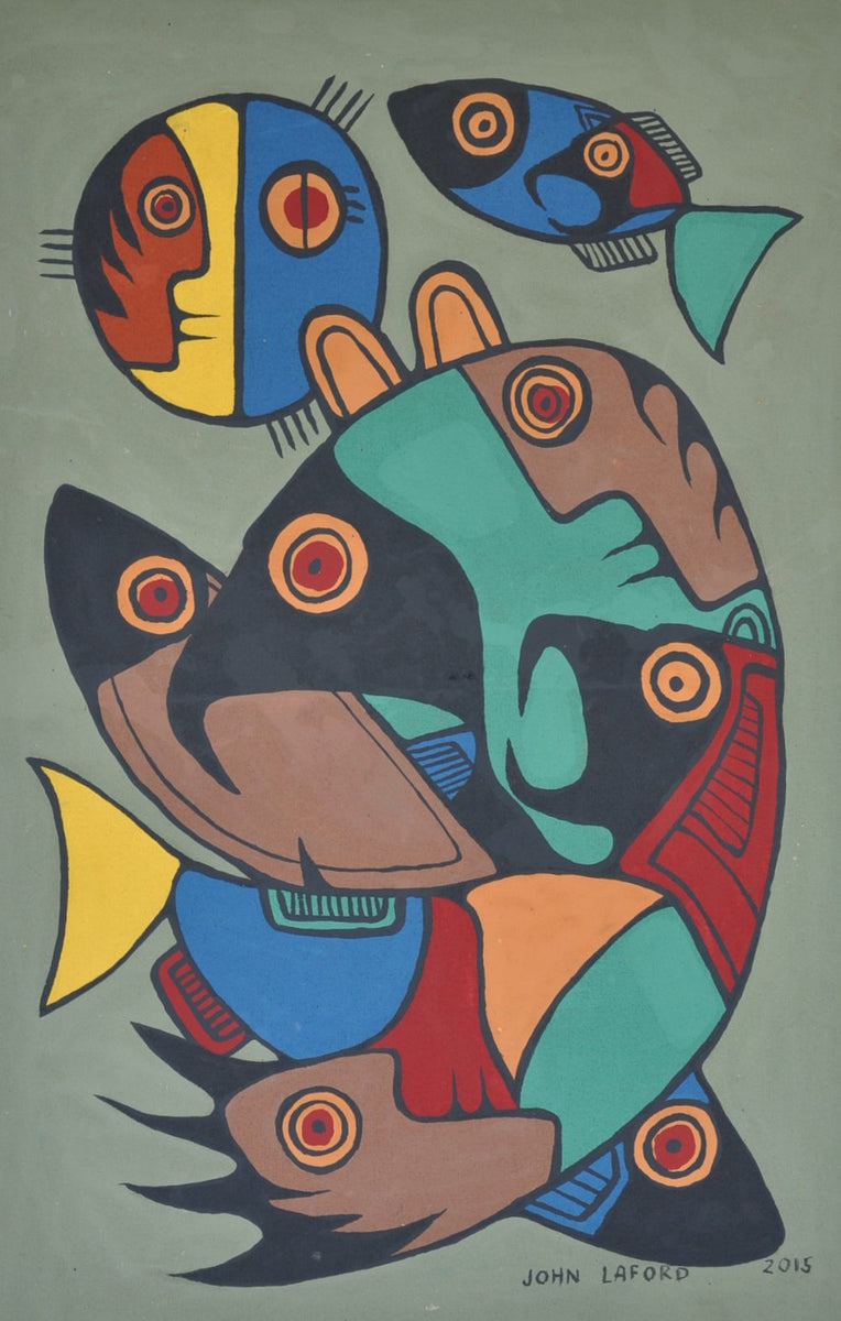 Bear and Fish | helloart