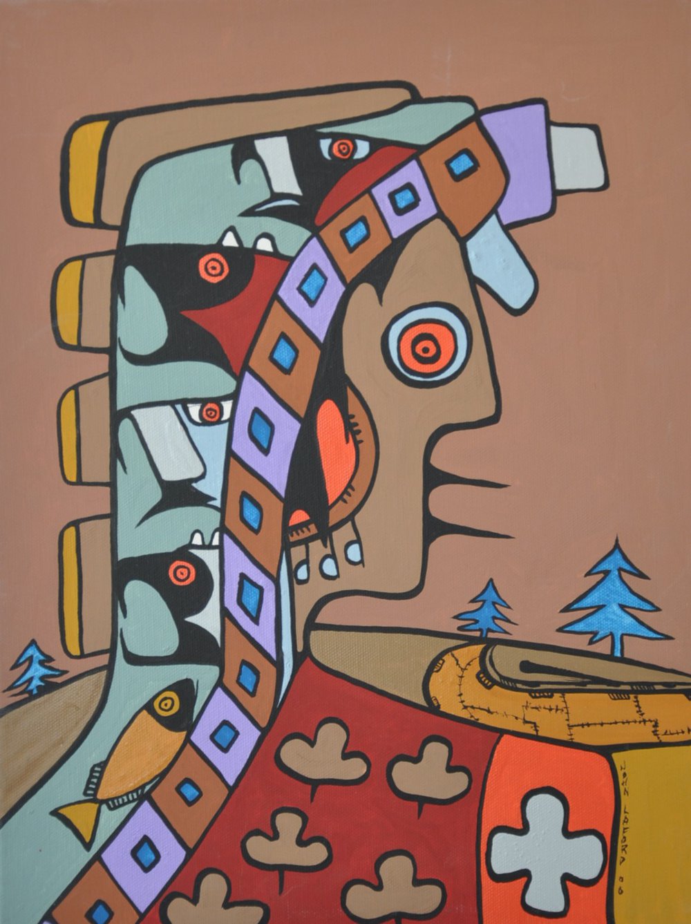 Grey Owl in the Spruce Forest | helloart