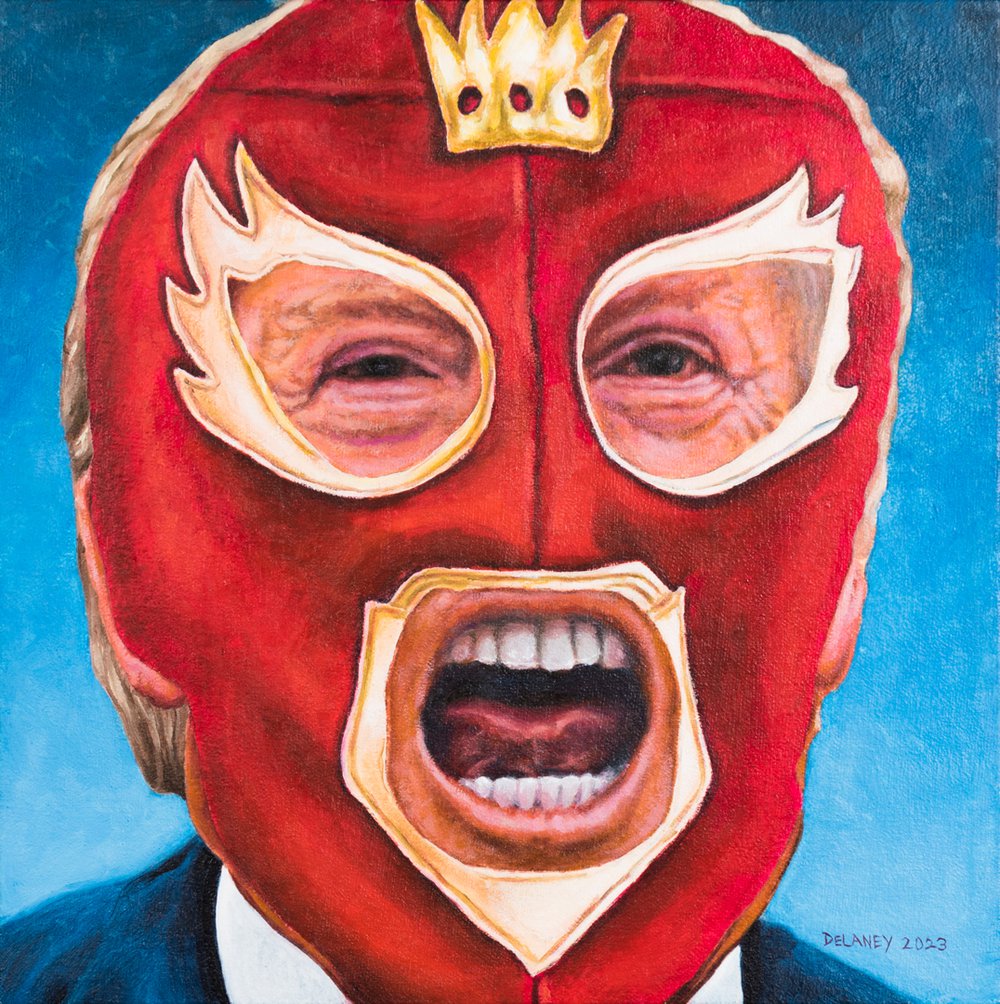 Wrestling Mask Portrait of Donald Trump | helloart