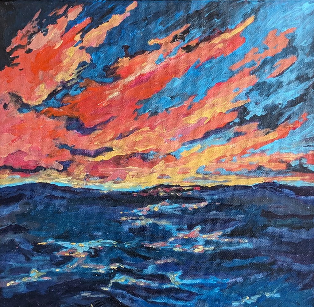 Turbulent Sunset | helloart