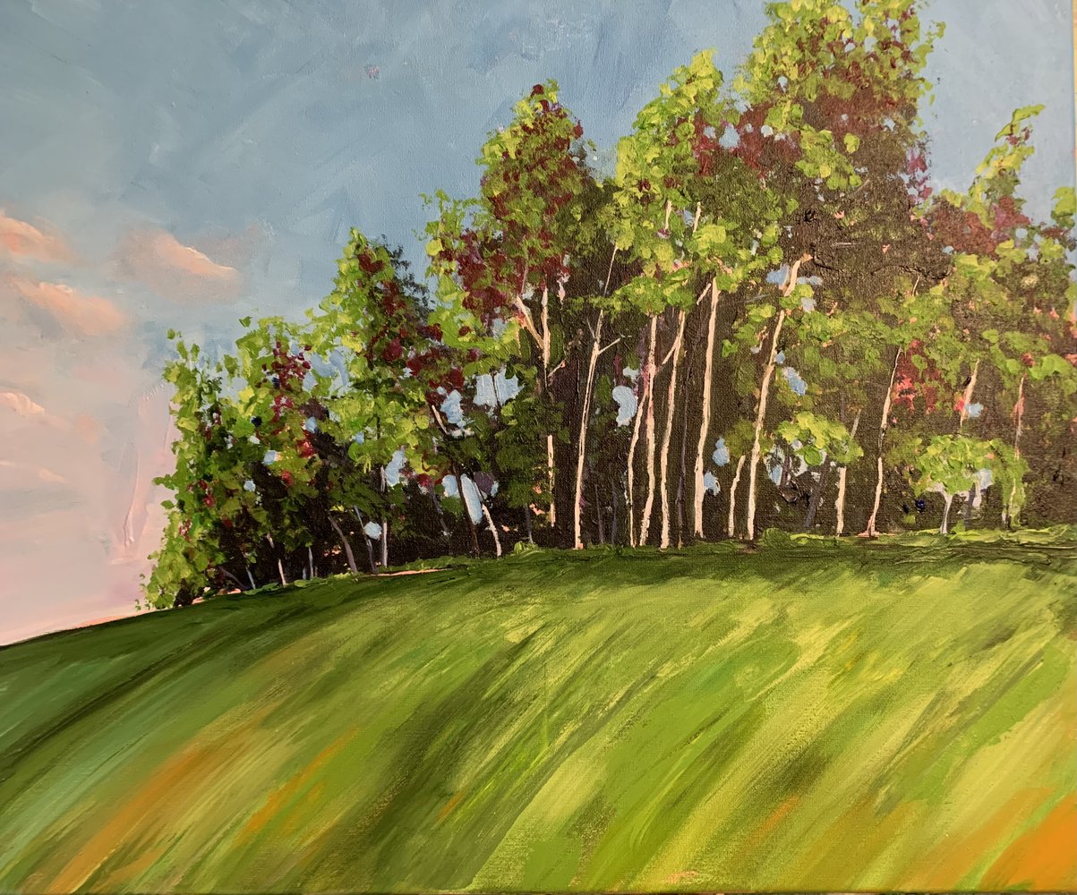 Trees on the Hill | helloart