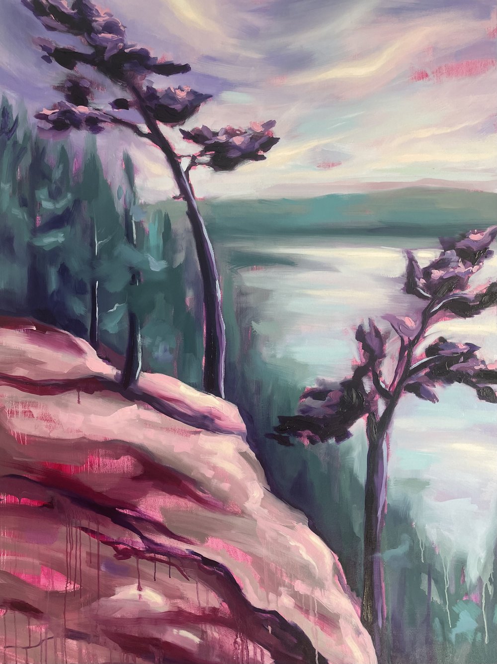 Lookout Over Rock Lake | helloart