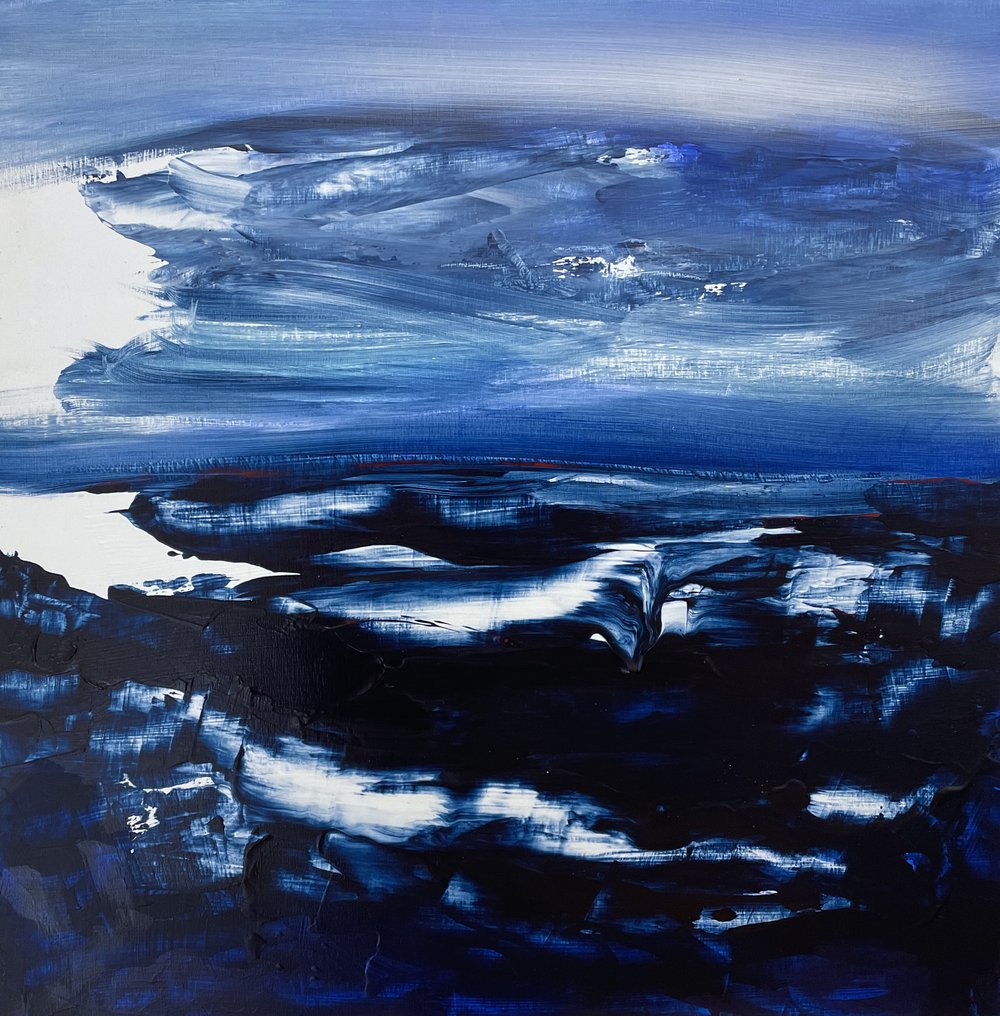 Arctic sea, Prussian blue | helloart
