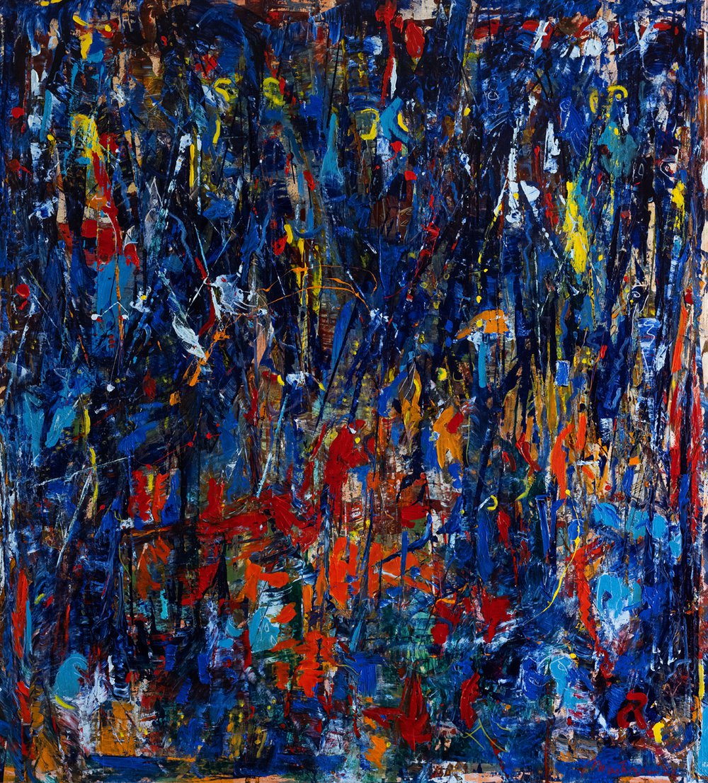 Dans ma forêt enchantée no 3 ( bleu nuit) | helloart