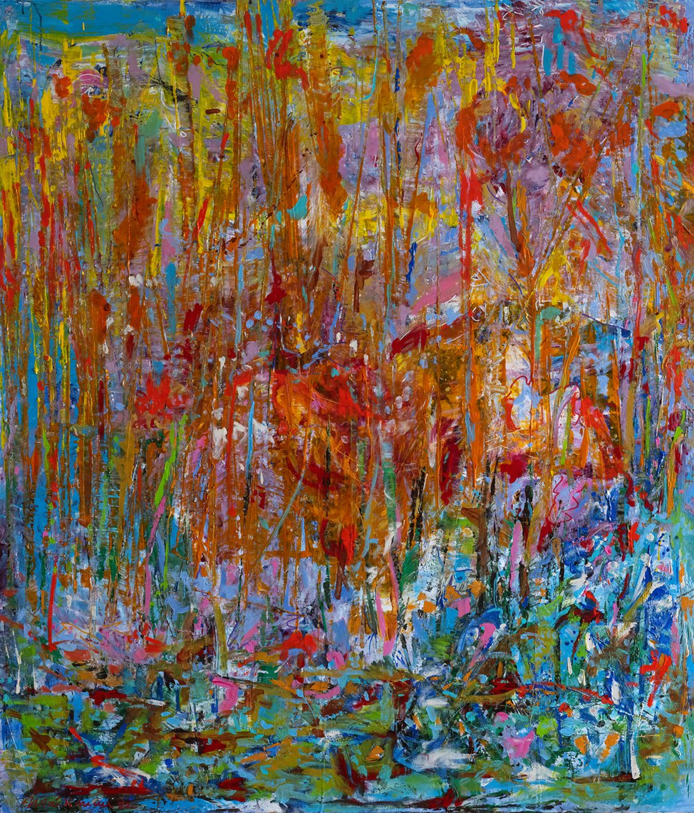 Dans ma forêt enchantée no 4 (vert-rose) | helloart