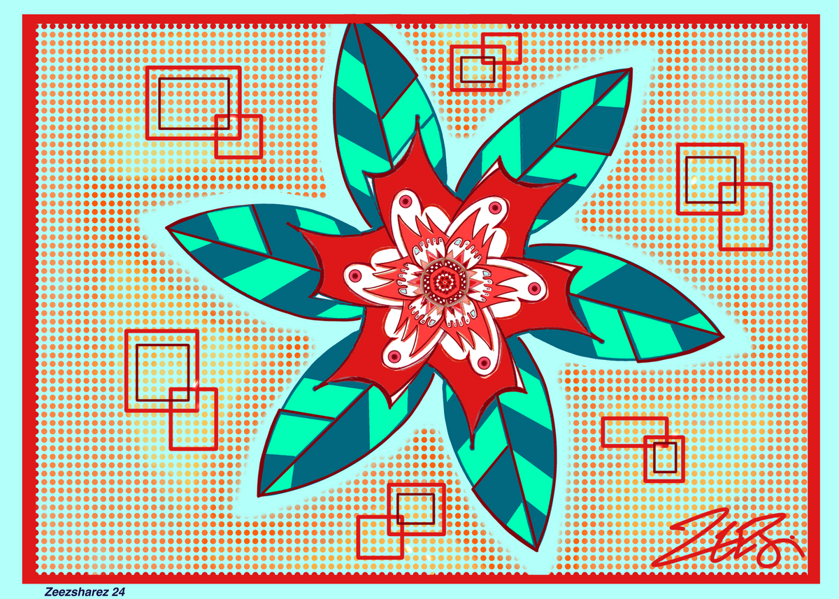 Walking flower | helloart