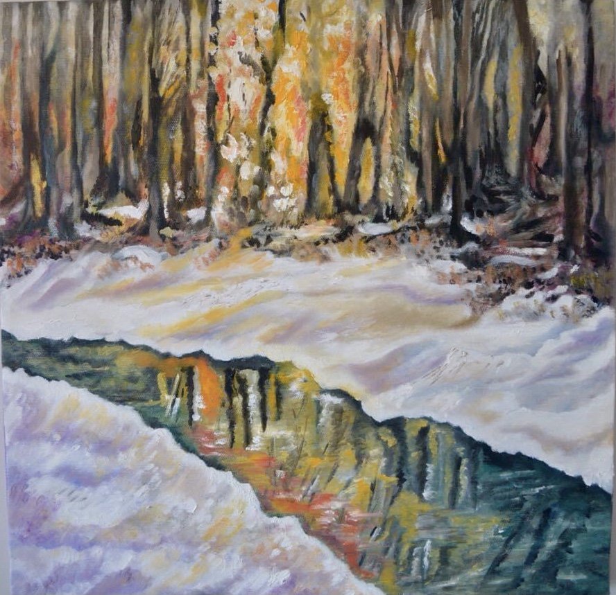 Snow capped Ravine | helloart