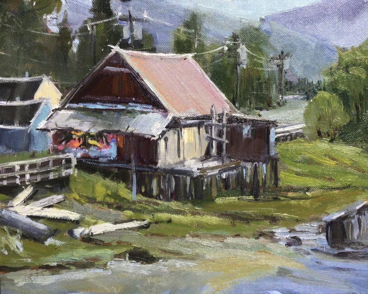 Along the Boardwalk, Alert Bay BC | helloart