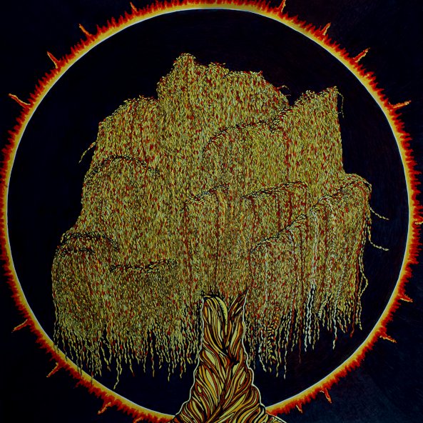 Eclipsed Weeping Willow | helloart