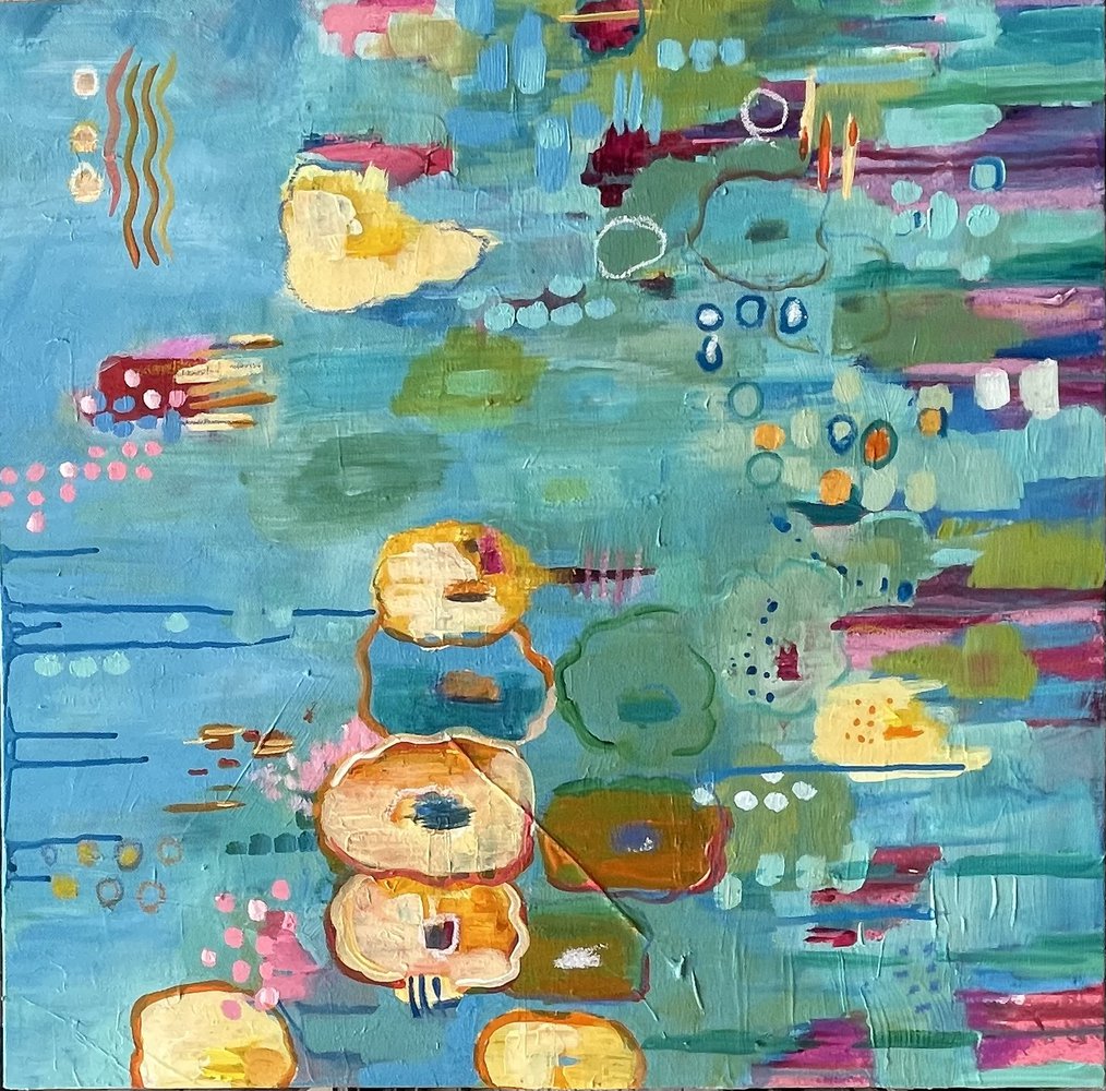 Floating in Blue | helloart