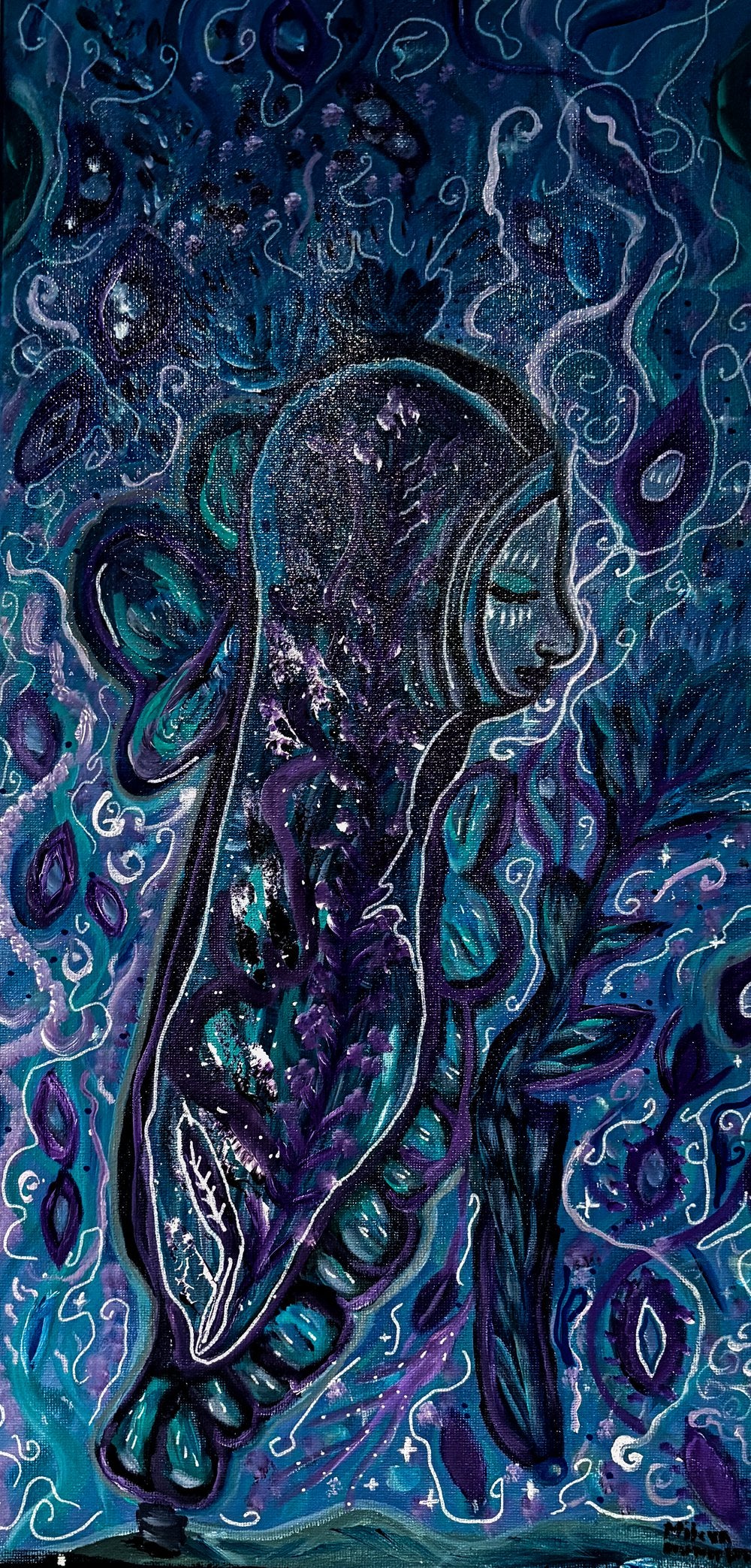 Purple flamme | helloart