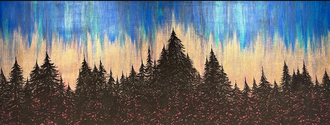 Blue Gold Night | helloart