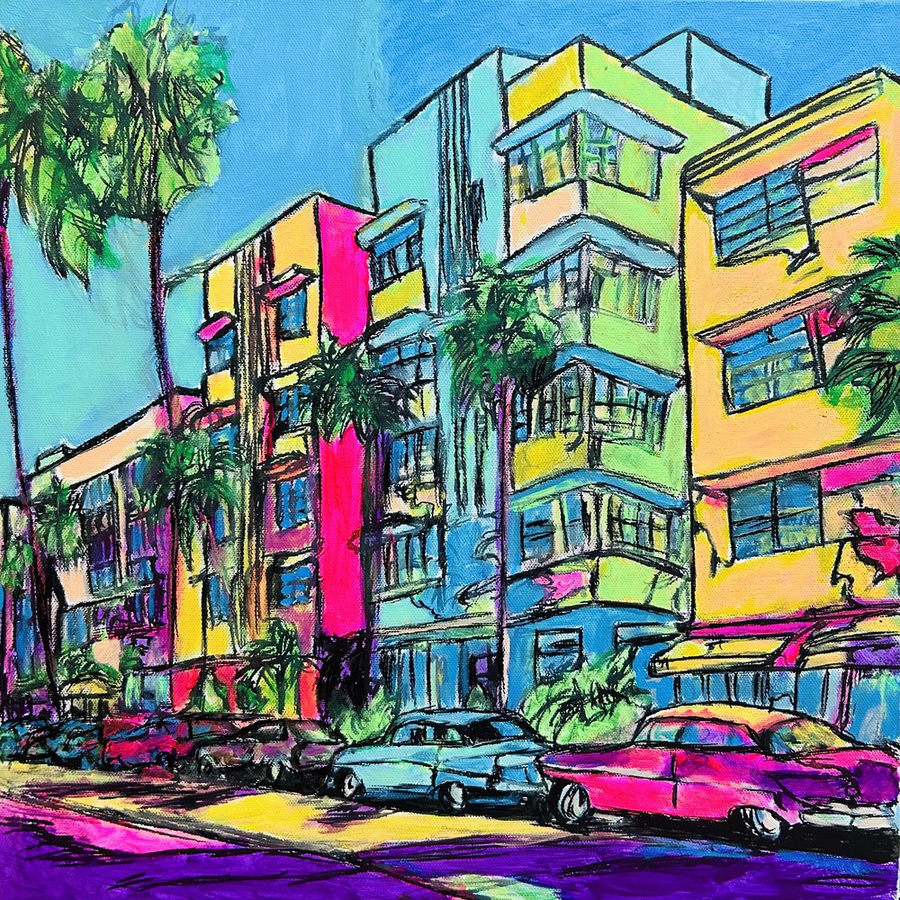 Sun kissed Miami | helloart