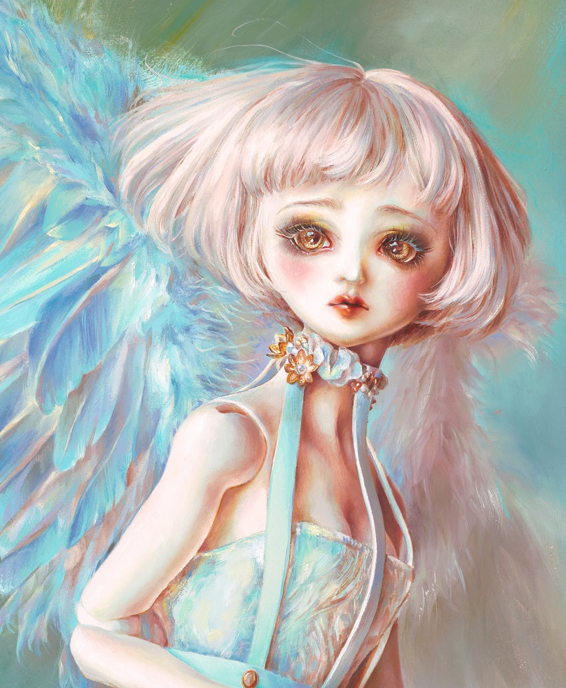 Gem in Their Eyes No.4 "White Opal" | helloart