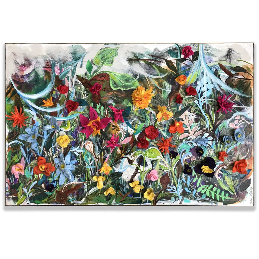 Felted Botanical-scape no.2 | helloart