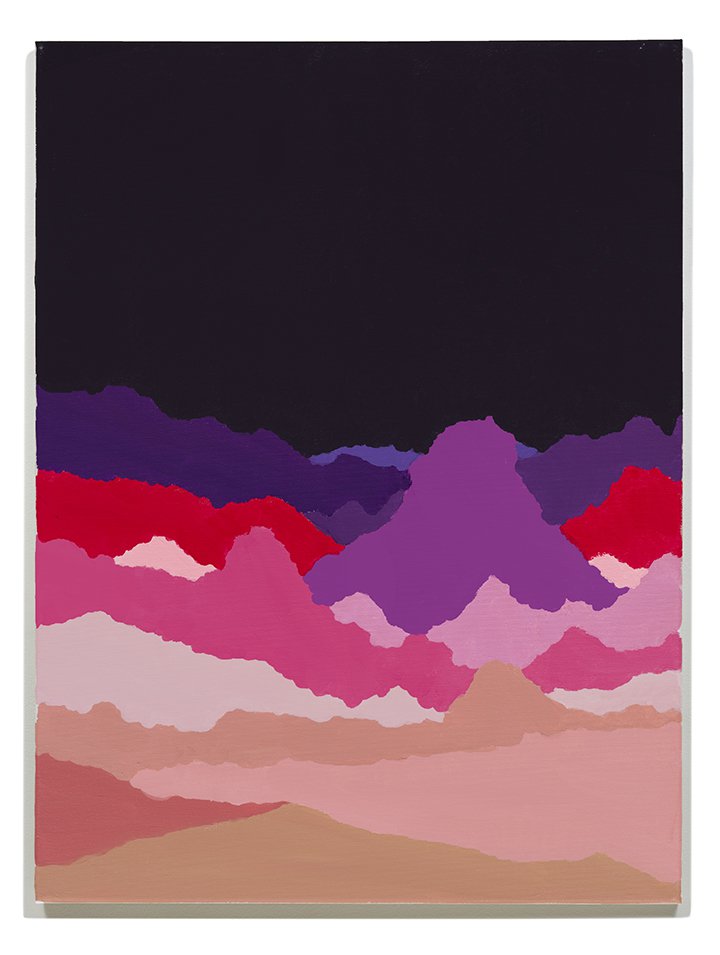 Pink Purple mountains | helloart