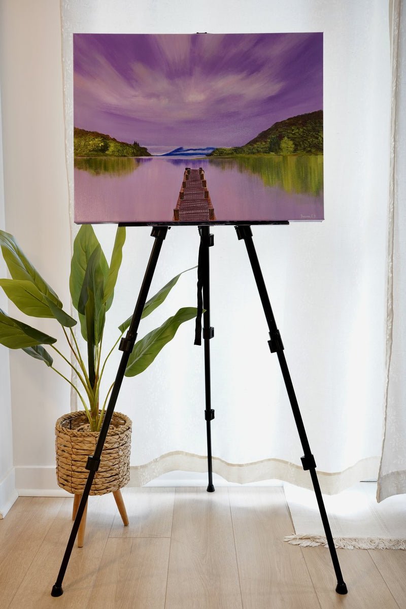 Purple Twilight Peaks | helloart