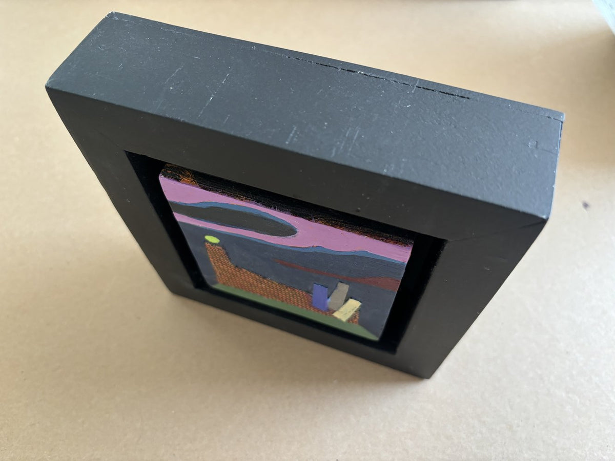 Green Moon # 43. Minimalist Horizons Collection | helloart