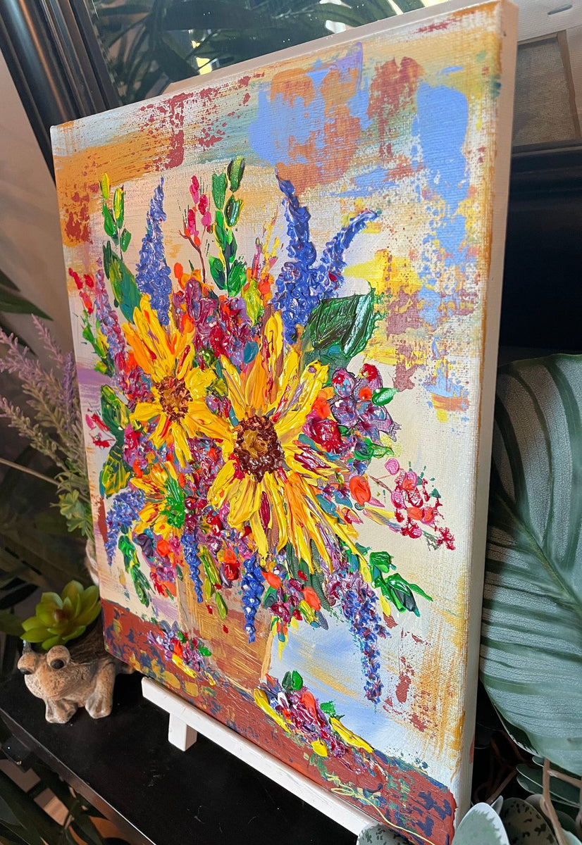Sunflower bouquet | helloart