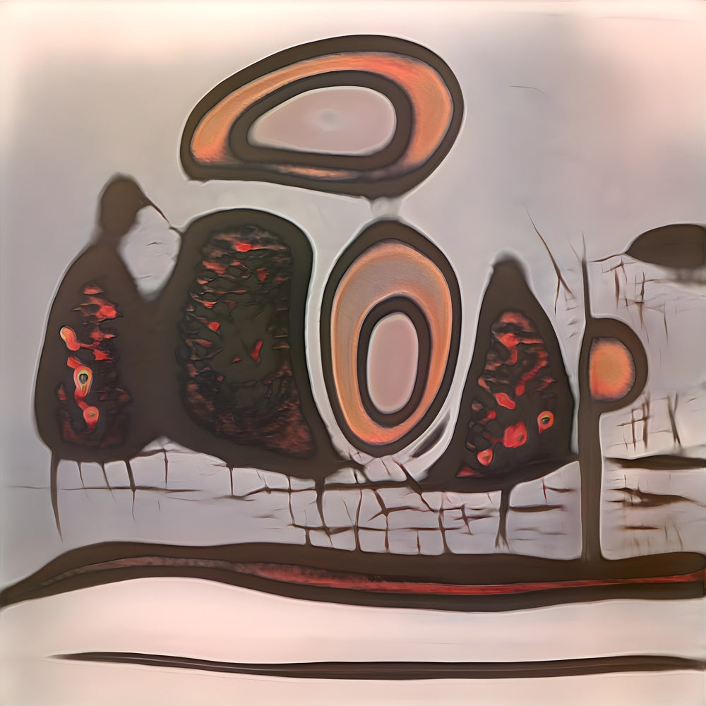 Full Moon Beyond the Trees | helloart