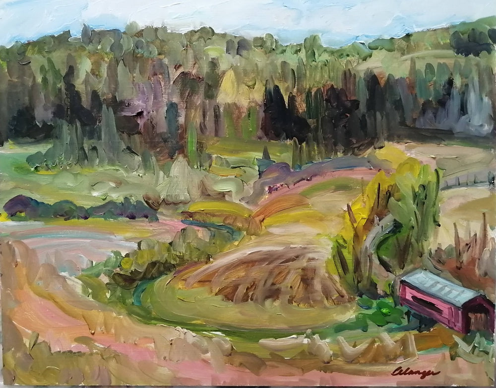 Cross Loop's Red Covered Bridge | helloart