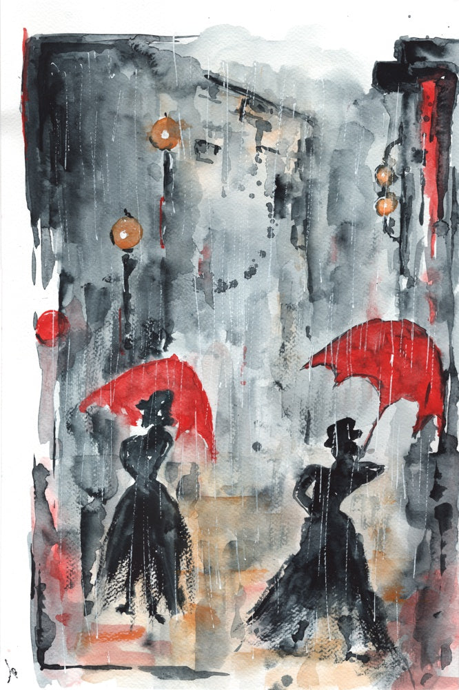 Red Umbrella | helloart