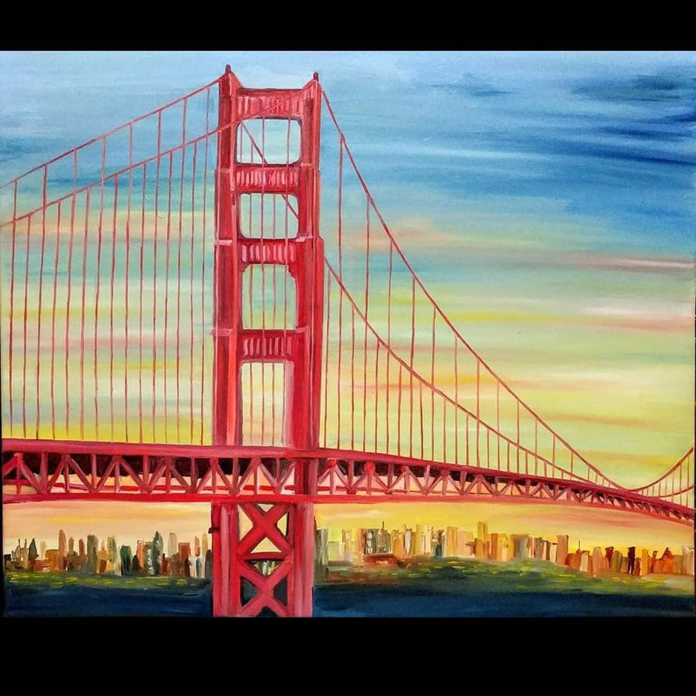 The golden bridge | helloart