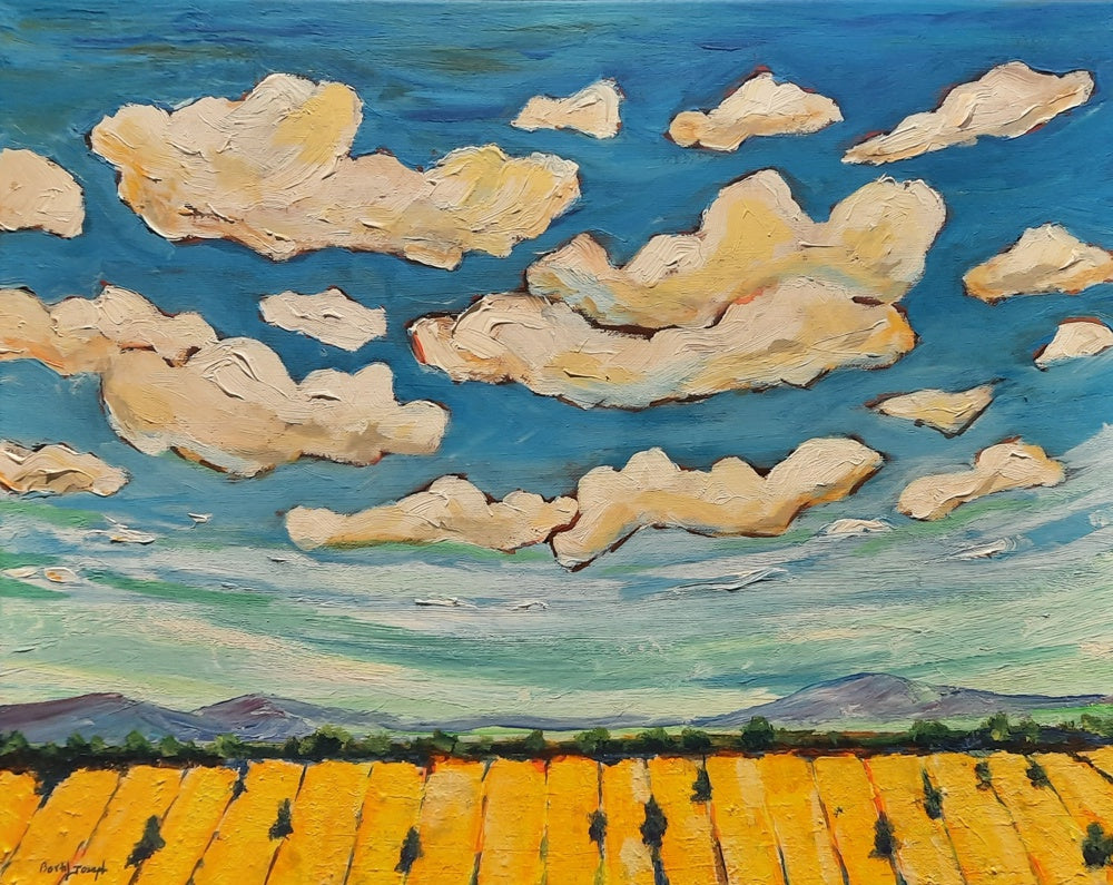 Marigold fields | helloart