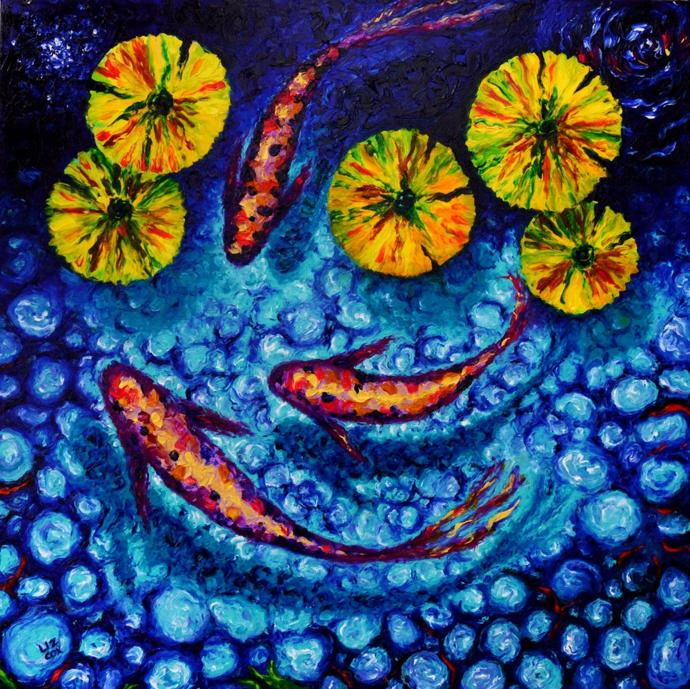 Rocky Pond Koi | helloart