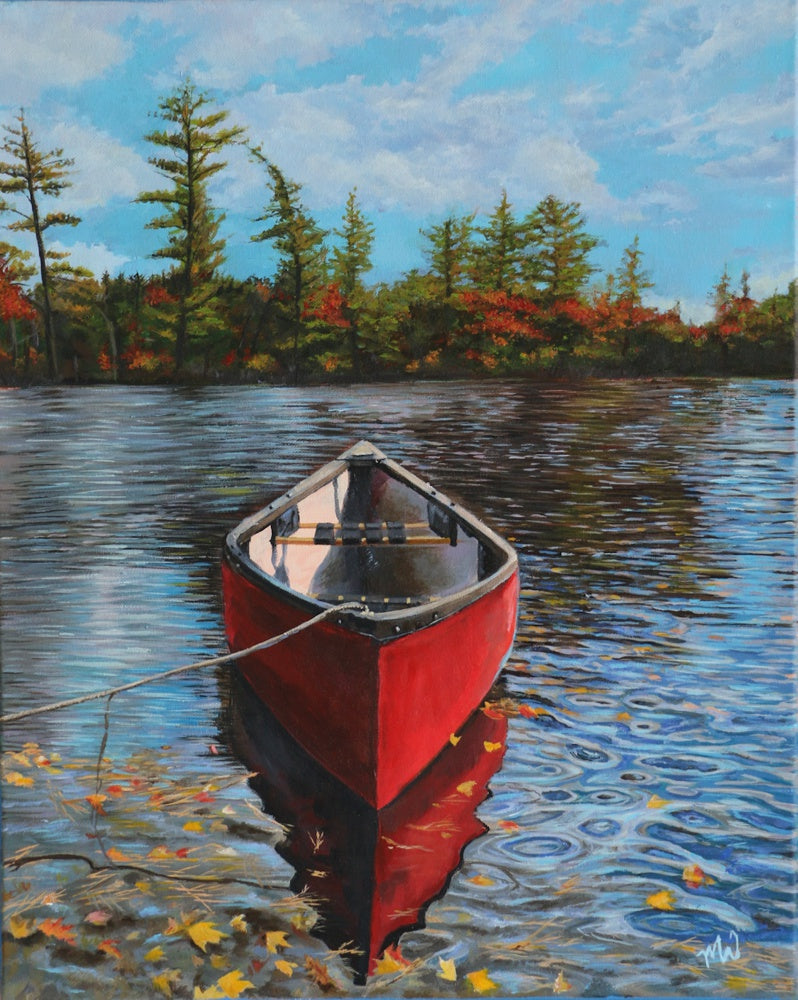 Red boat | helloart