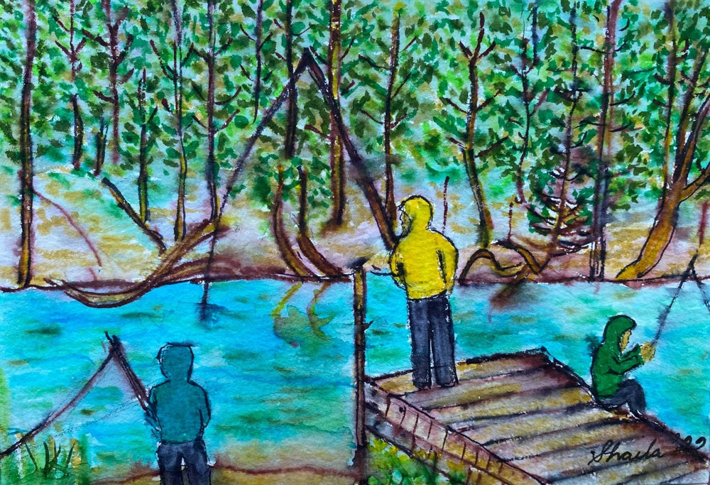 Fishing Life ( Sandbank provincial park series) | helloart