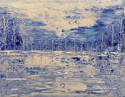 Abstract winter landscape | helloart