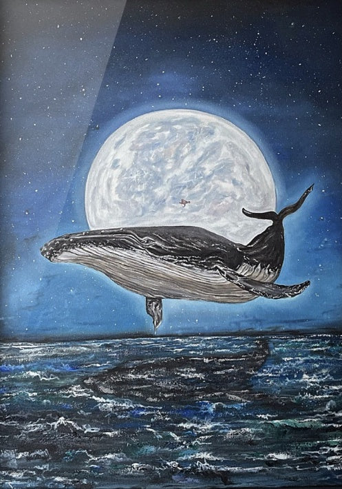 Flying Whale | helloart