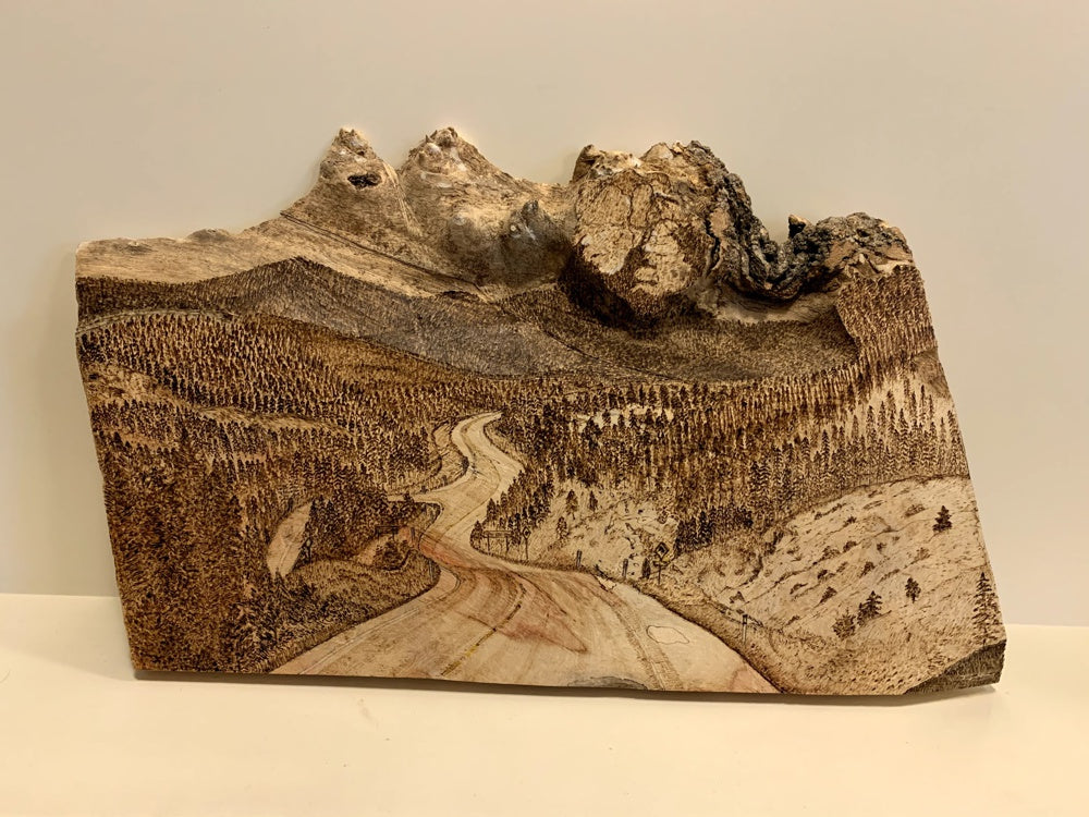 Scenic road to the Rockies | helloart