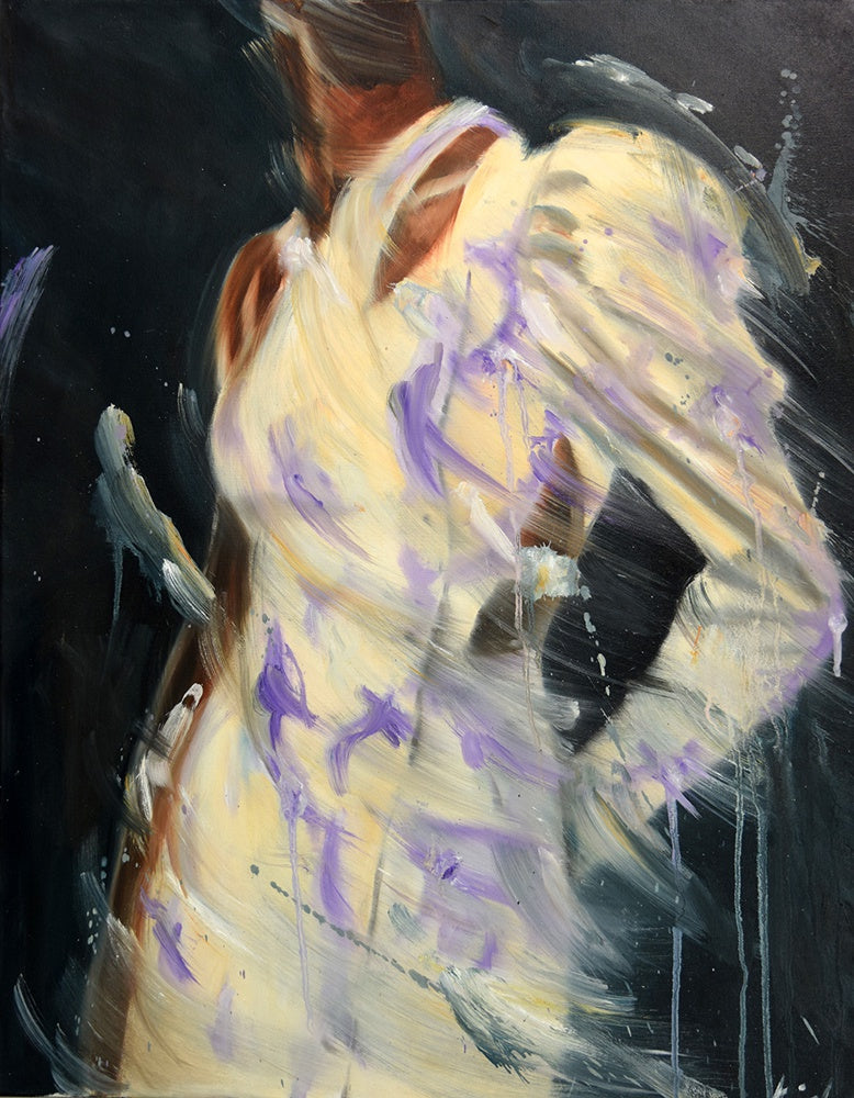 Vivienne Hu Fashion, Yellow and Purple Dress | helloart