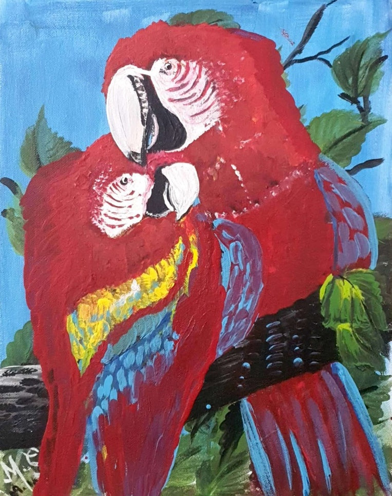 red Macaw | helloart