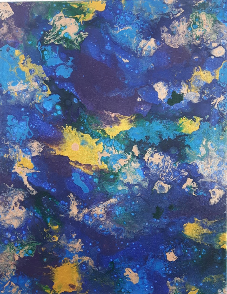 Bleu electric | helloart