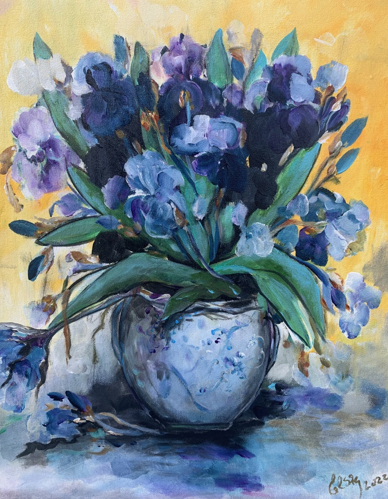 Blue Irises | helloart