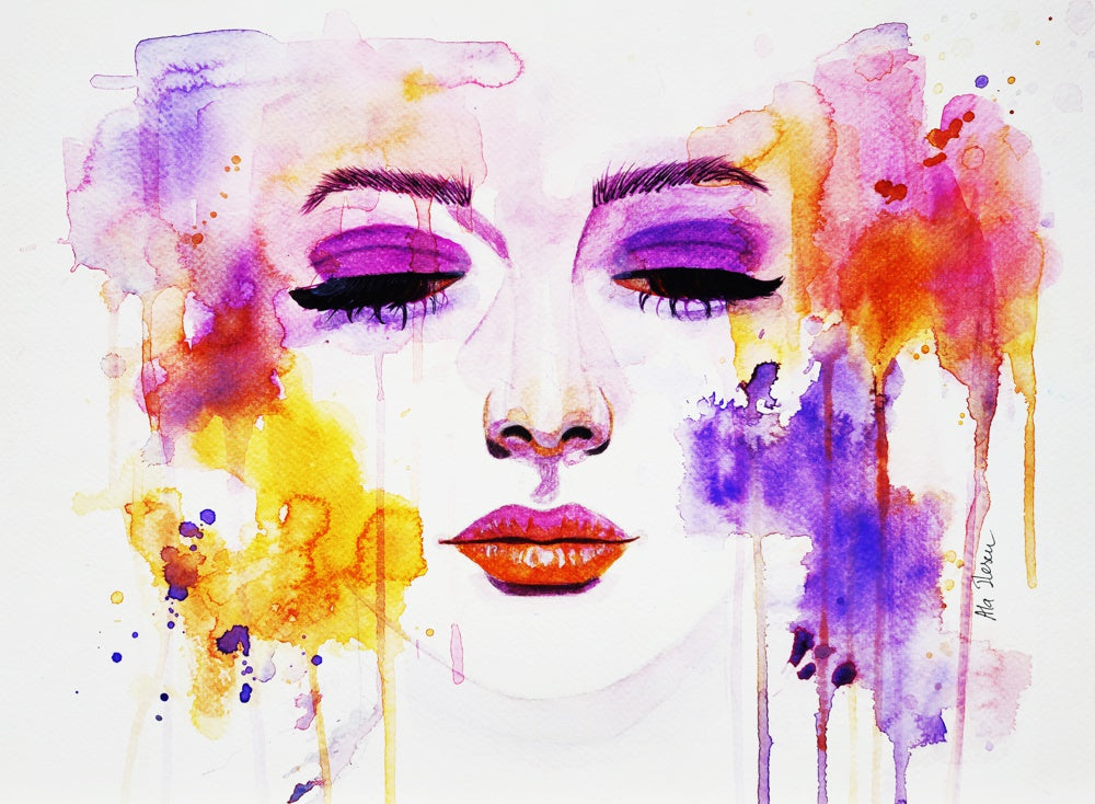 Purple tears | helloart