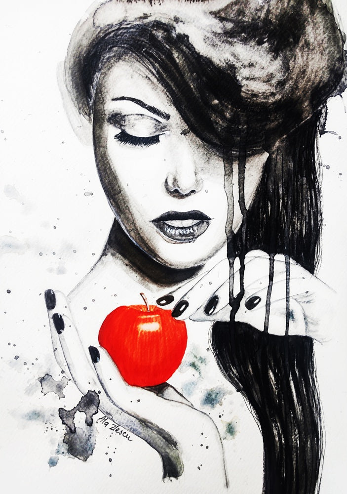 Indulged in the apple | helloart