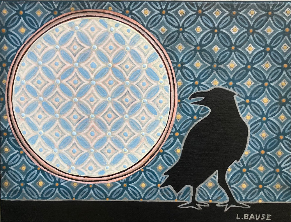 Raven + Moon | helloart