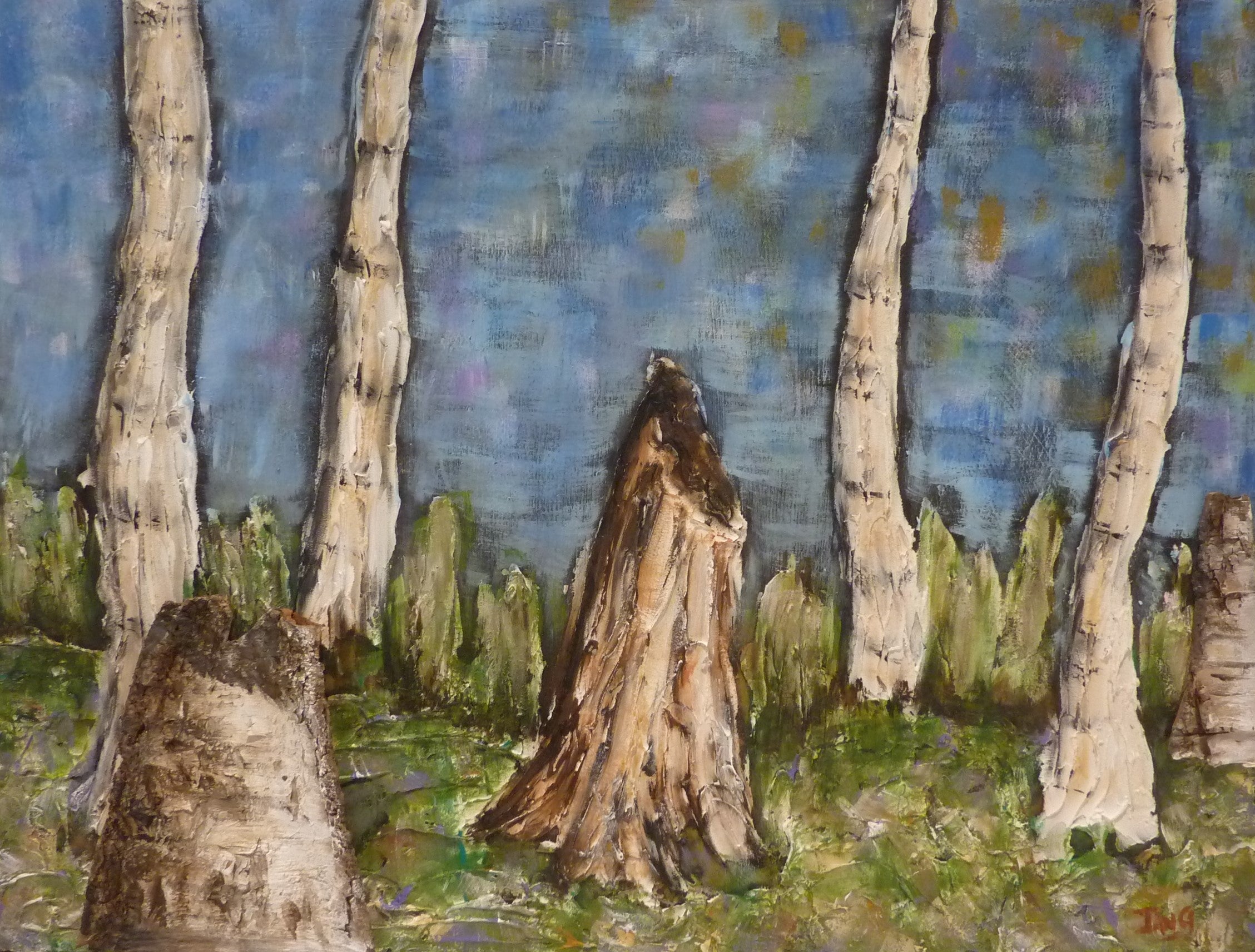 forest birches | helloart