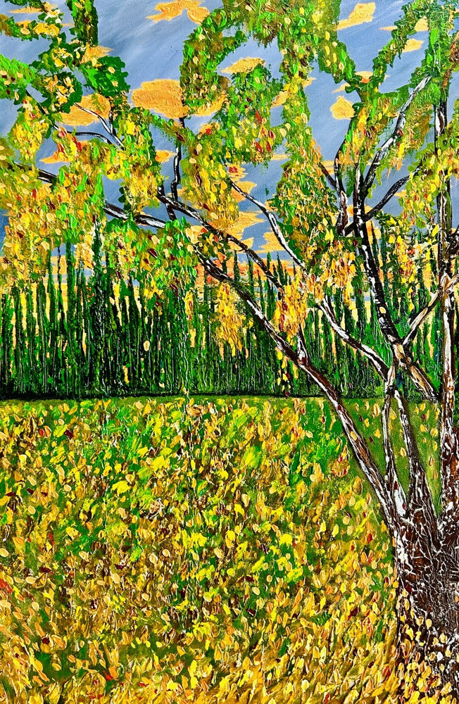 Fall in the yard | helloart