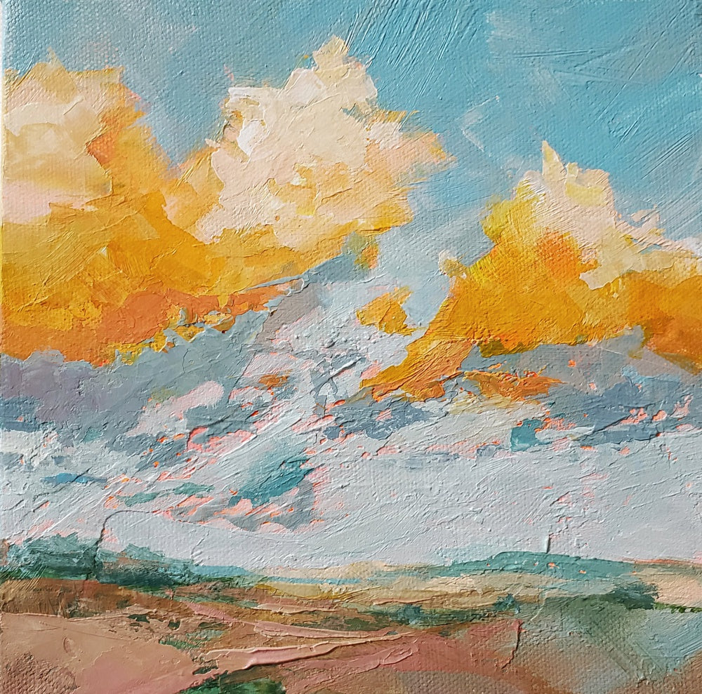 A Canopy of Golden Clouds | helloart