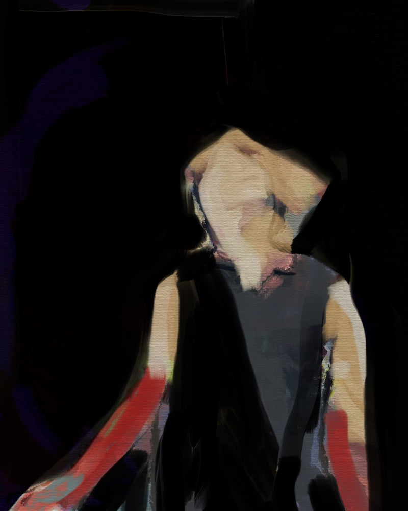 Red Gloves (Black) | helloart